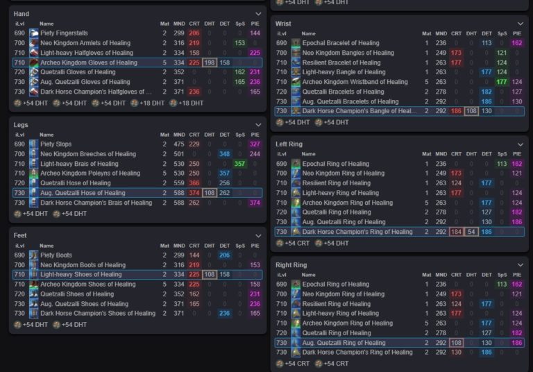 【FF14】Patch7.05 最終装備例【ヒーラー編】 | 日向のルーフィス